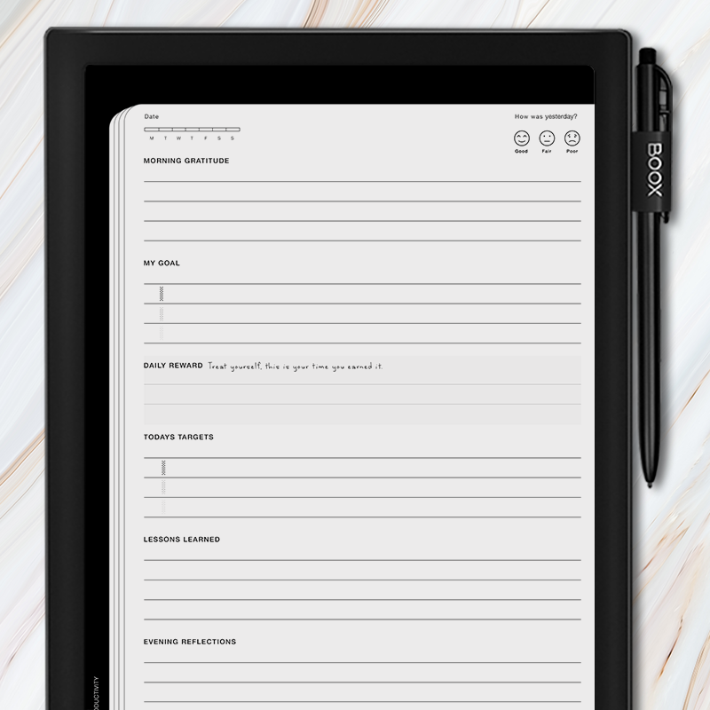 Onyx BOOX - A Better Self Daily Journal – eInkTemplates