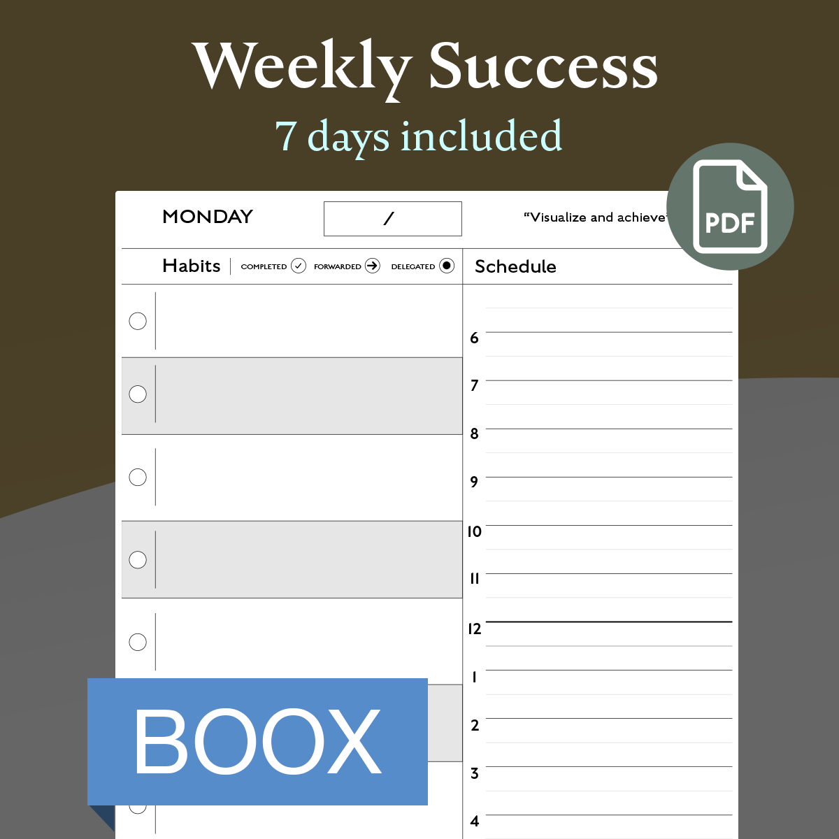 Onyx BOOX - Weekly Success Planner – eInkTemplates